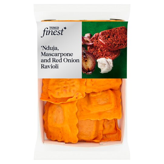 Tesco Finest Nduja, Mascarpone, Red Onion Ravioli 250G - Tesco Groceries