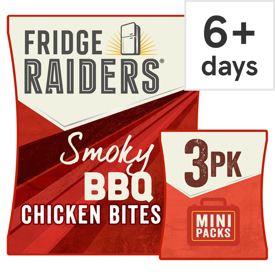 Fridge Raiders Smoky Bbq Chicken Bites 3X22.5G - Tesco Groceries