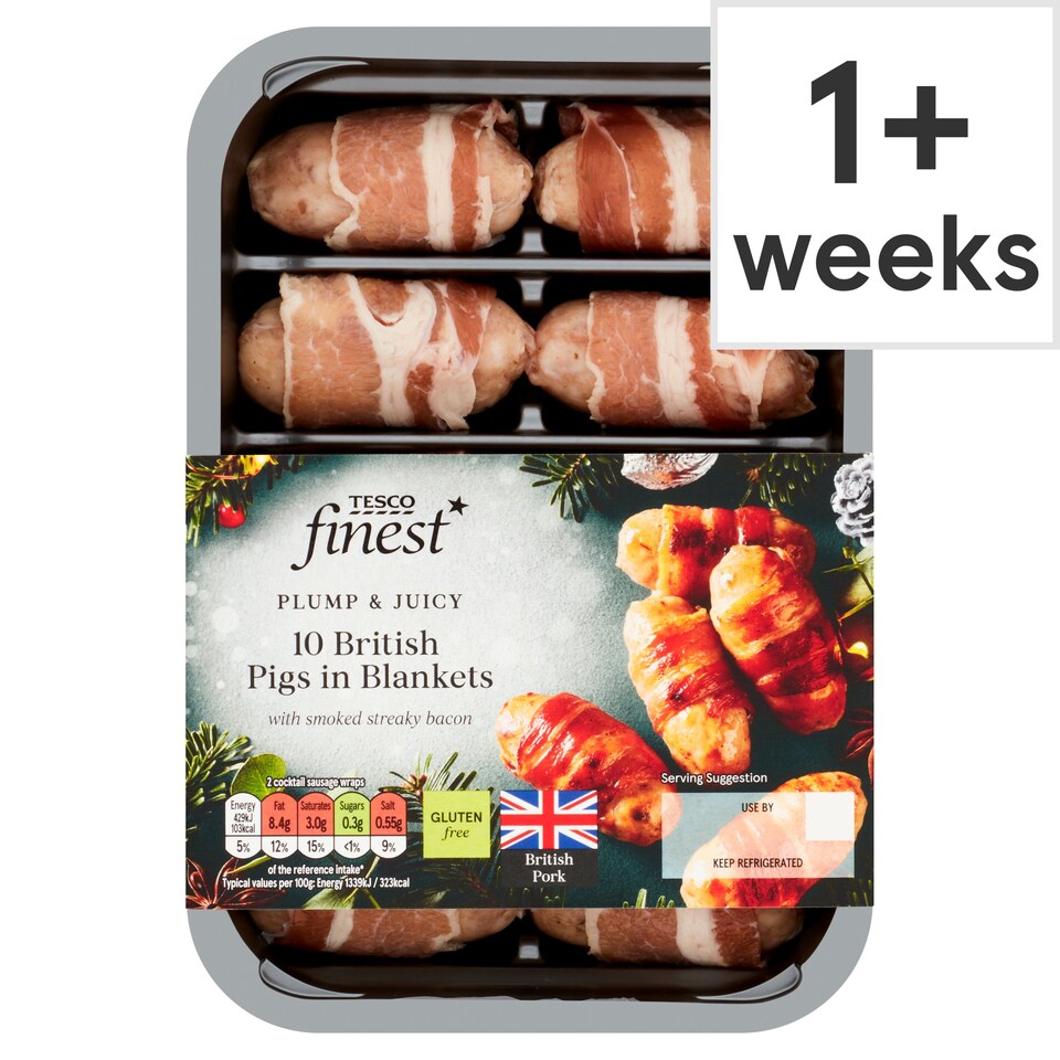 Tesco Finest 10 Pigs In Blankets 210G - Tesco Groceries