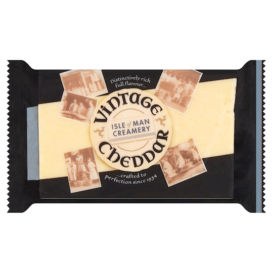 Iom Creameries Creamery Vintage Cheddar 350G - Tesco Groceries
