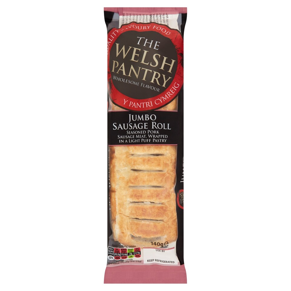 Welsh Pantry Jumbo Sausage Roll 140G (L) - Tesco Groceries