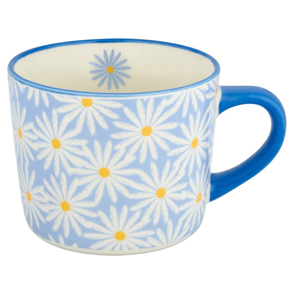 Tesco Blue Daisy Mug - Tesco Groceries