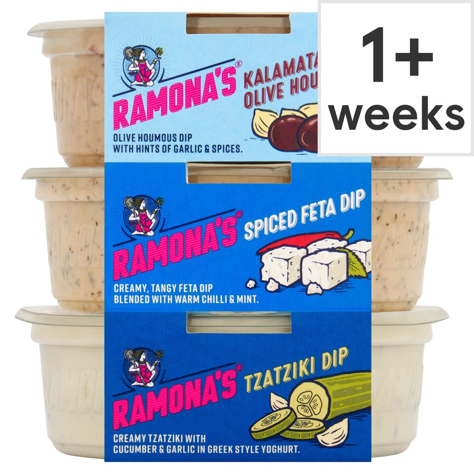 Ramona's Divine Dips Greek Trio 300g - Tesco Groceries