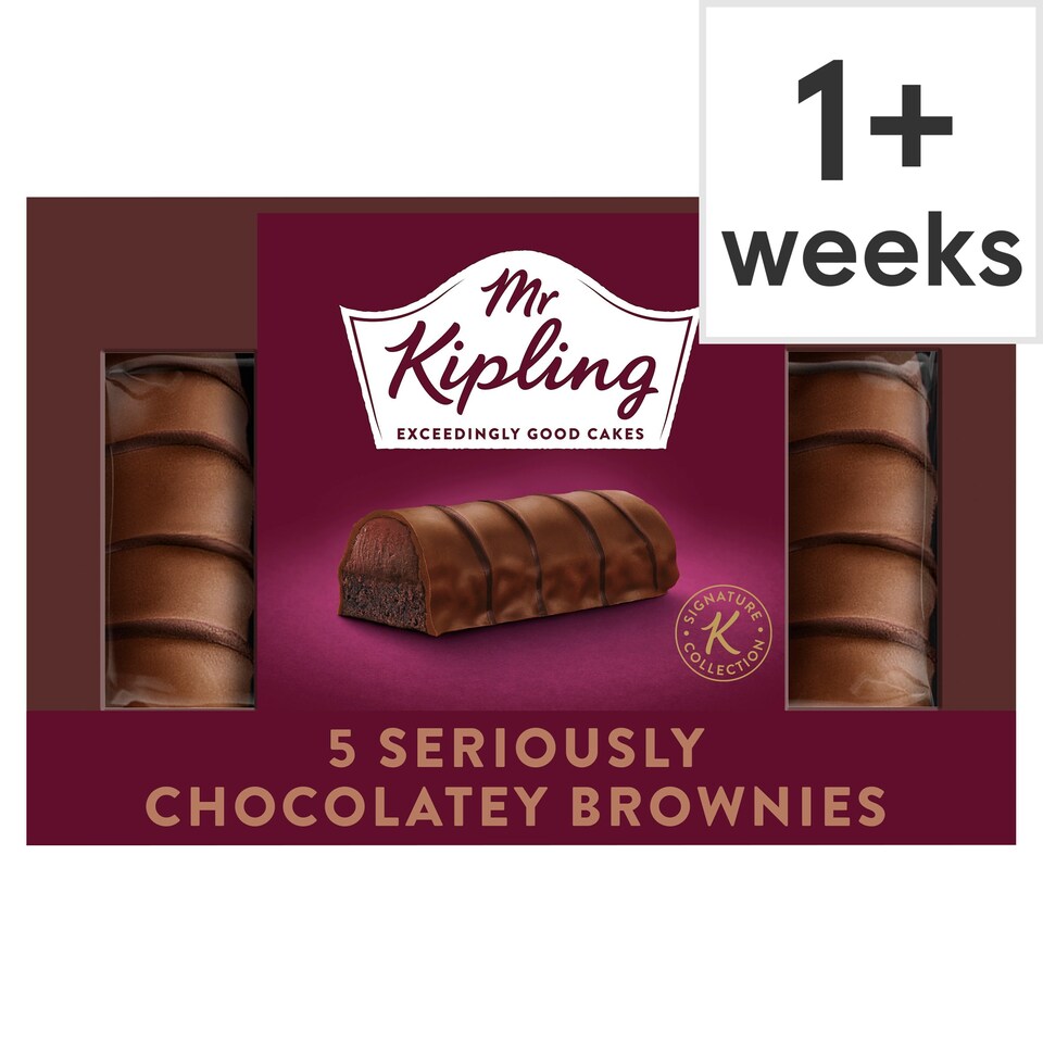 Mr Kipling Chocolatey Brownies 5 Pack - Tesco Groceries