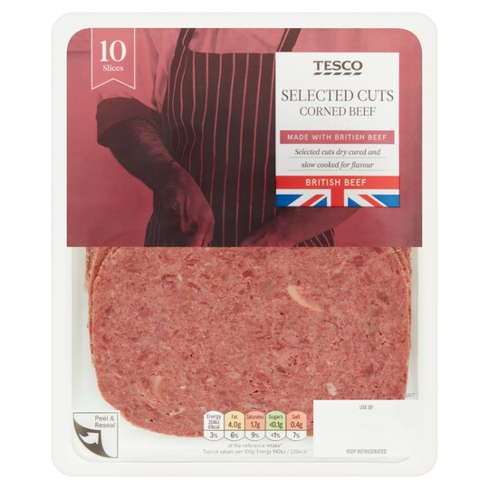 Tesco Selected Cuts Corned Beef 275G - Tesco Groceries