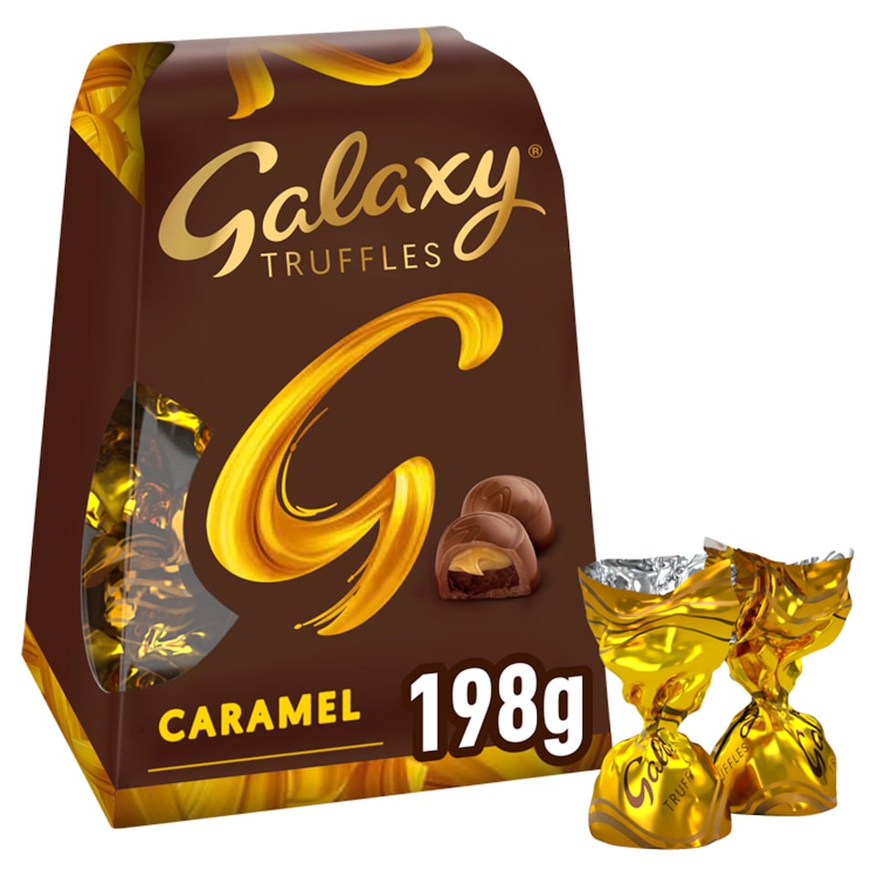 Galaxy Truffles Caramel Chocolate Gift Box 198G - Tesco Groceries