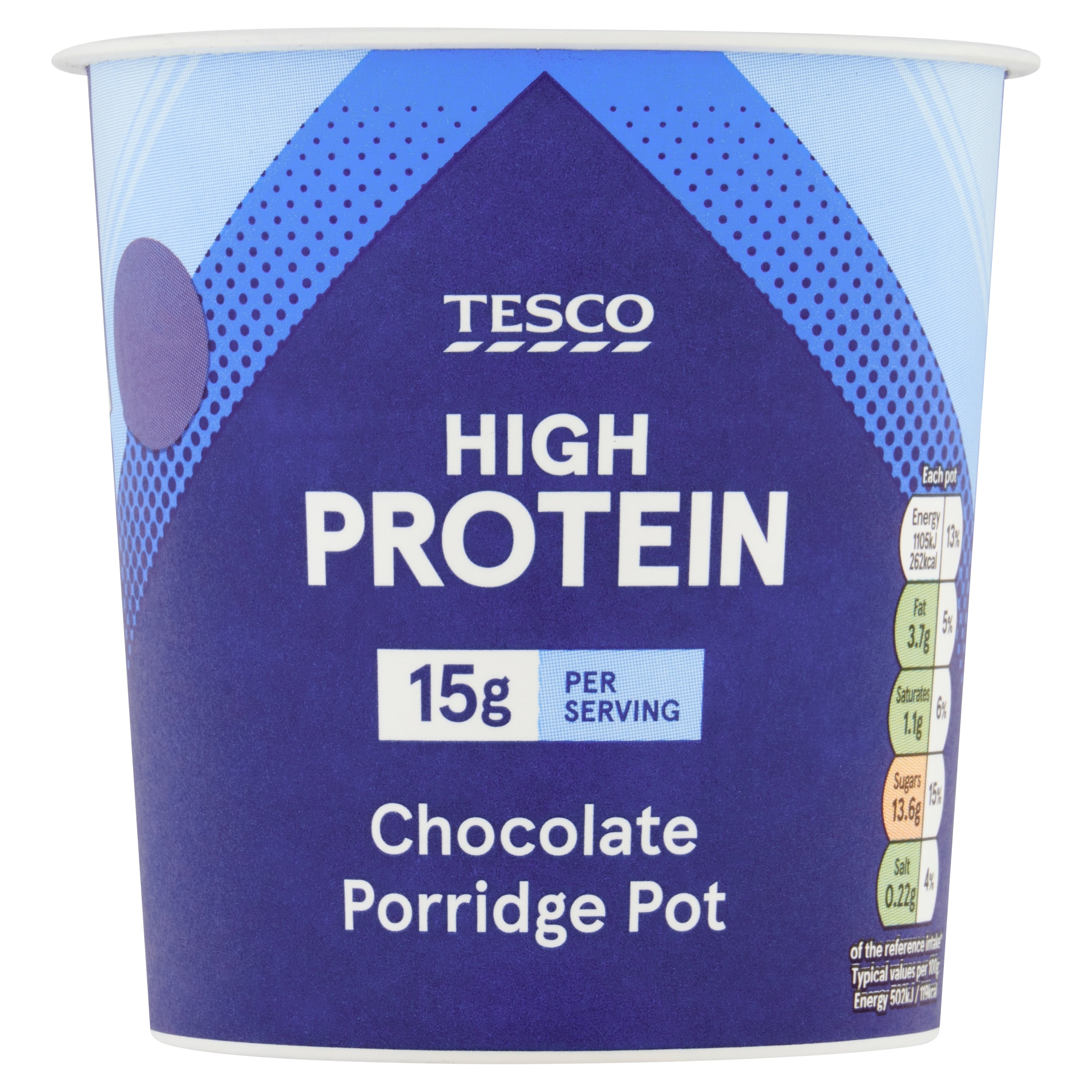 Tesco High Protein Chocolate Porridge Pot 70g - Tesco Groceries