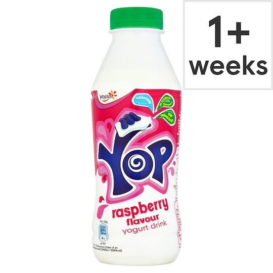 Yop Drinking Yogurt Raspberry 500G - Tesco Groceries