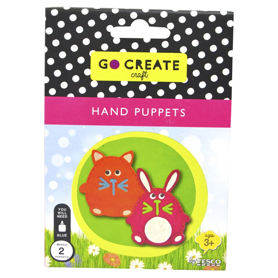 Tesco Go Create Felt Hand Puppets - Tesco Groceries