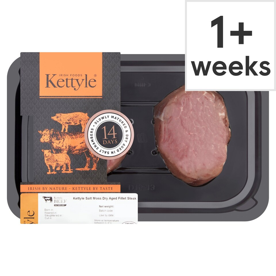 Kettyle Salt Moss Dry Aged Fillet Steak 140g x 2 - Tesco Groceries