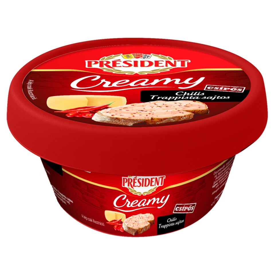 Président Creamy Chilli Trappist Cheese Processed Cheese Spread 125 g ...