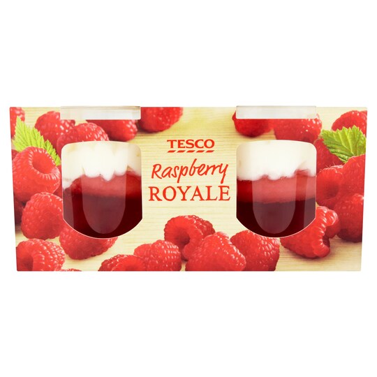 Tesco Twin pack Raspberry Royale Dessert 200g - Tesco Groceries