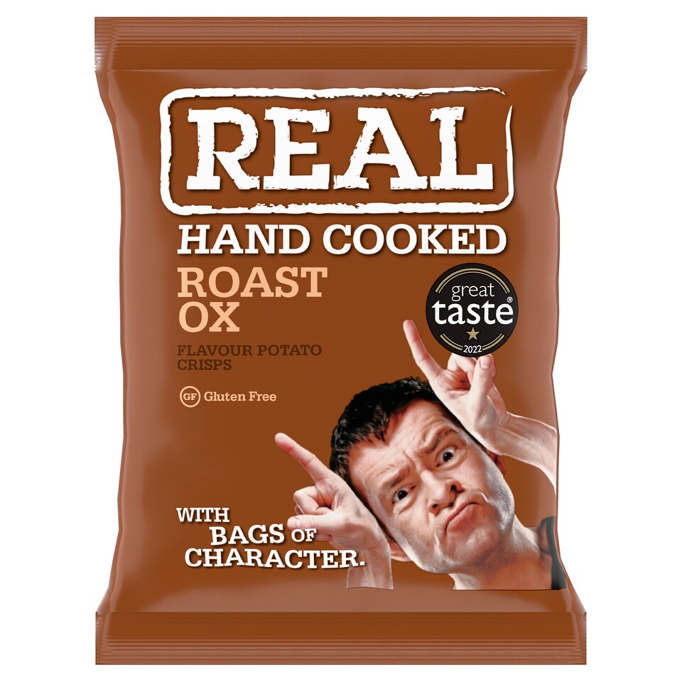 Real Crisps Roast Ox Crisps 35G - Tesco Groceries