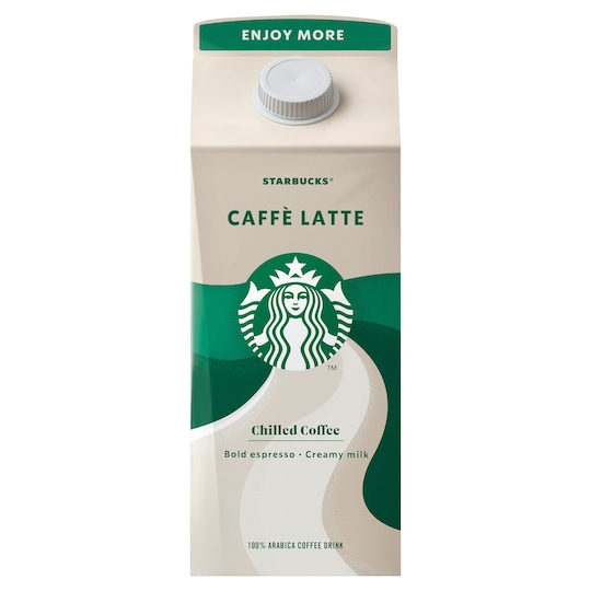Starbucks Caffe Latte Chilled Coffee 750Ml - Tesco Groceries