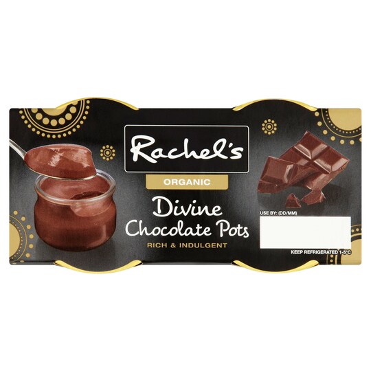 Rachels Organic Divine Choc Dssrt 2 x100g - Tesco Groceries
