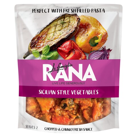 La Famiglia Rana Sicilian Style Vegetables Fresh Sauce 200g - Tesco ...