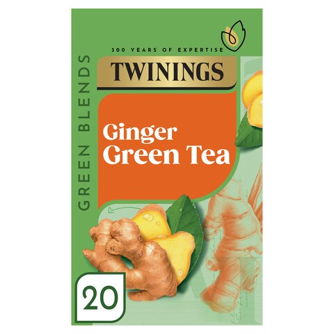 Twinings Ginger Green Tea 20 Pack 40g - Tesco Groceries
