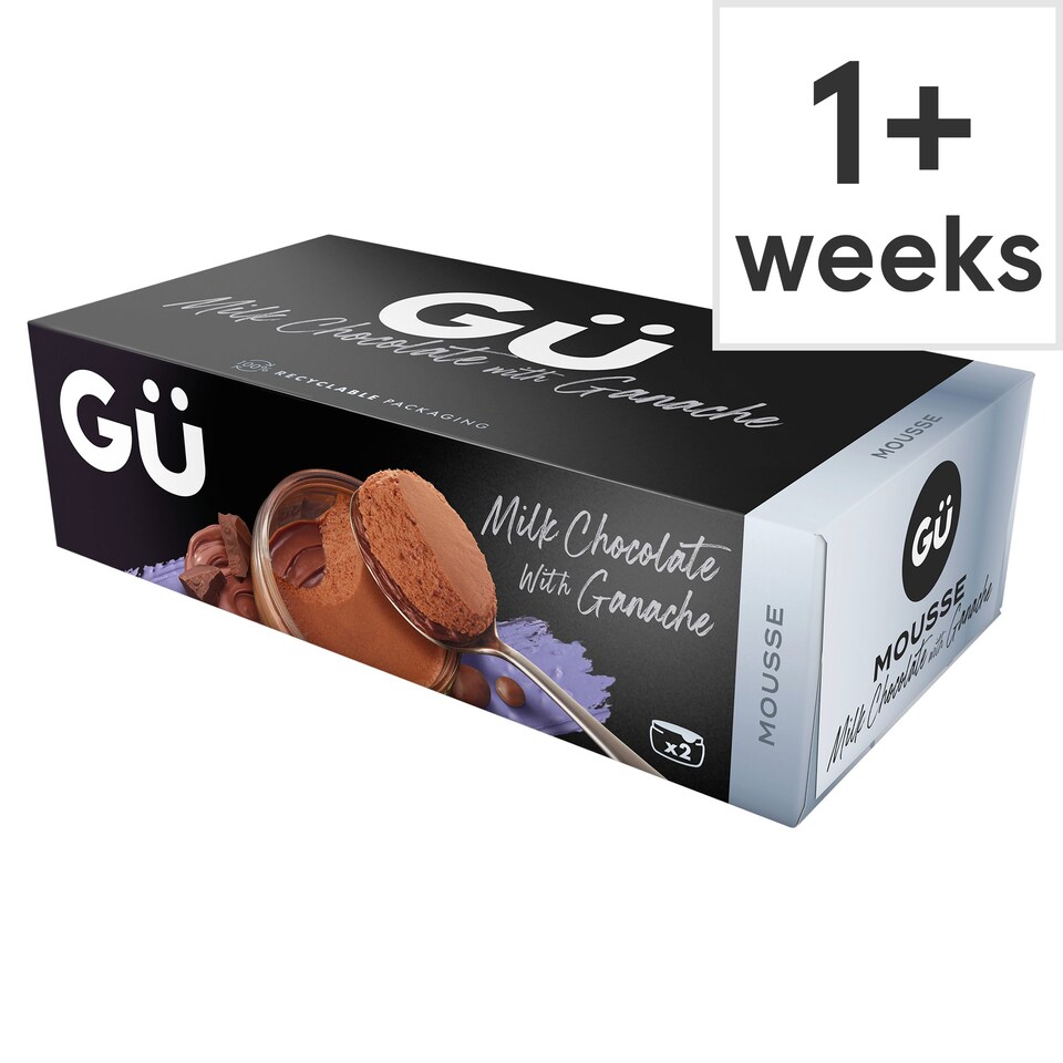 Gu Milk Chocolate Mousse & Ganache 2X70g - Tesco Groceries