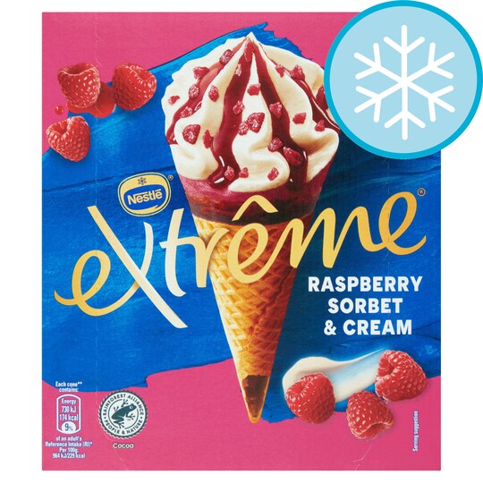 Extreme Raspberry With Cream 250Ml - Tesco Groceries