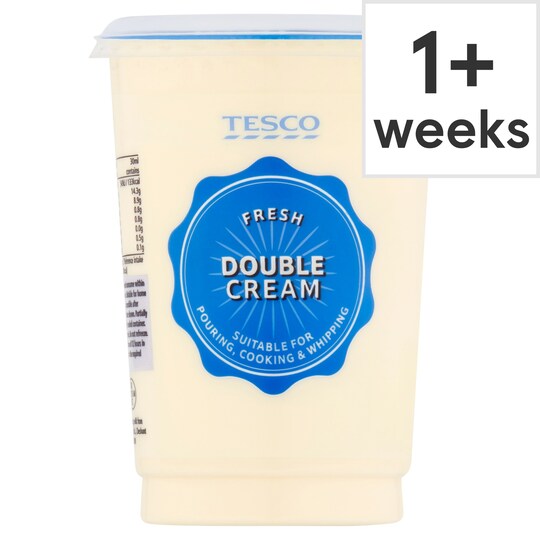 Tesco Fresh Double Cream 500Ml - Tesco Groceries
