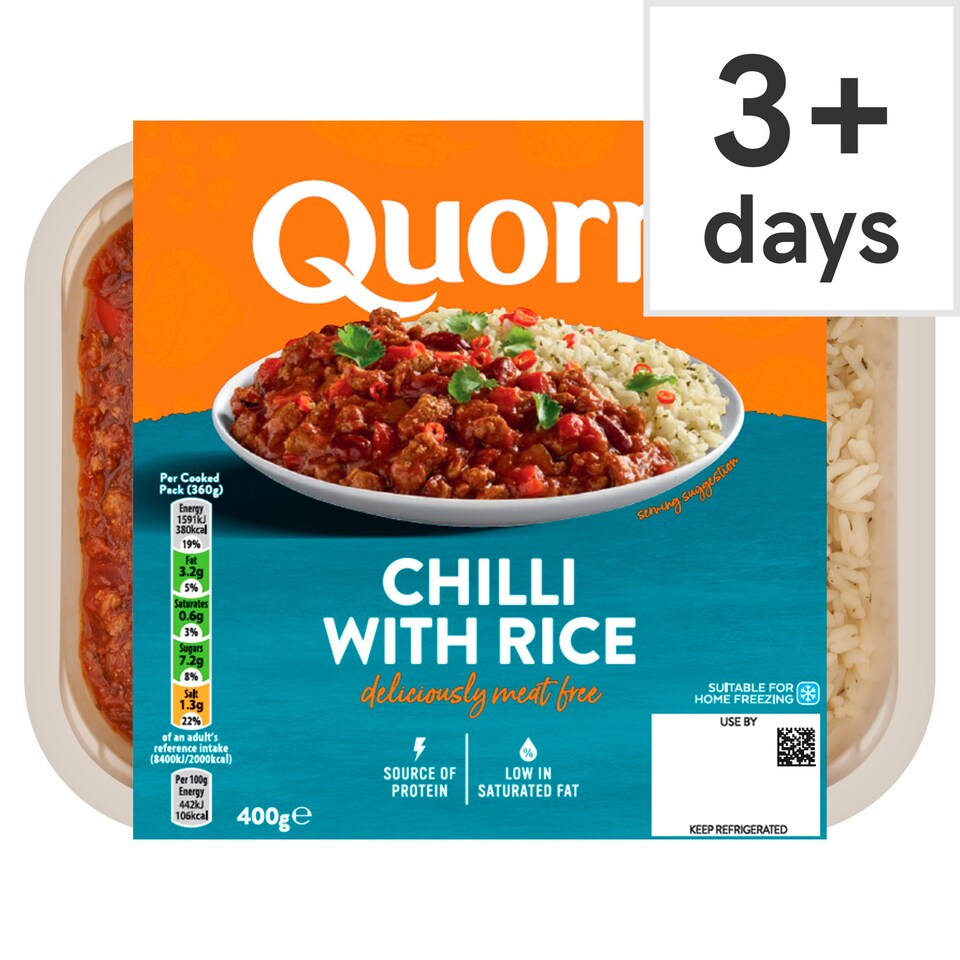 Quorn Chilli With Rice 400G - Tesco Groceries