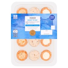 Tesco 12 Smoked Salmon Canapes 100G - Tesco Groceries