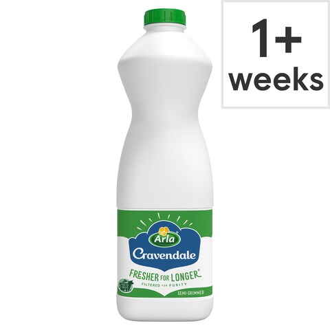 Cravendale Filtered Fresh Semi Skimmed Milk 1L Fresher for Longer ...