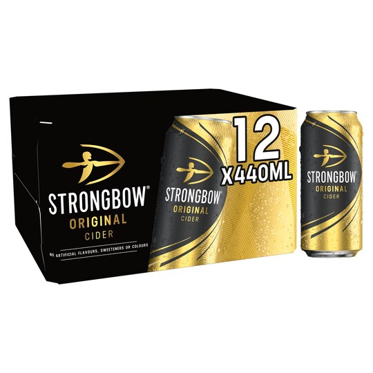 Strongbow Original Cider 12 X 440Ml - Tesco Groceries