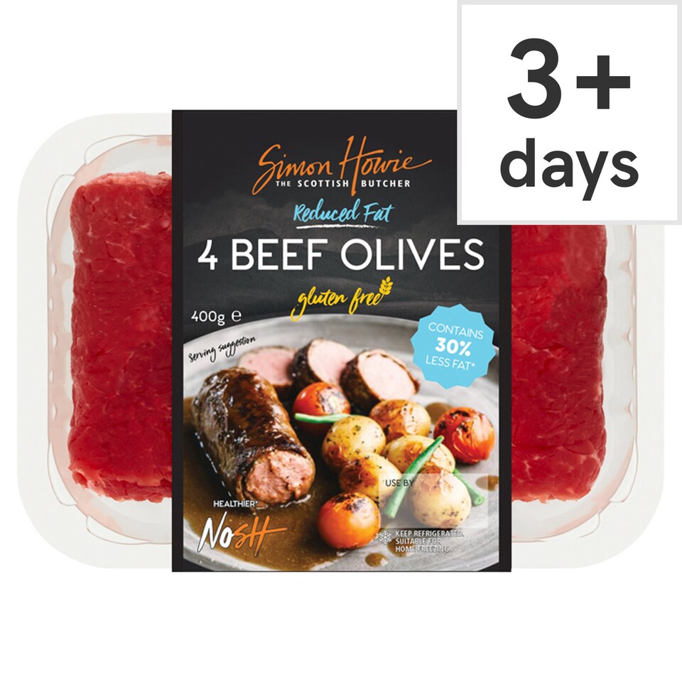 Simon Howie 4 Beef Olives Gluten Free 400G - Tesco Groceries