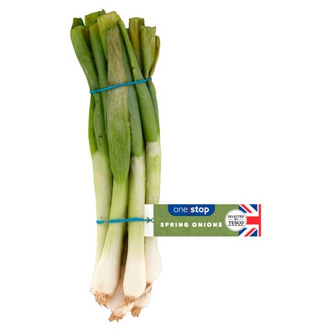 One Stop Spring Onions Bunched - Tesco Groceries