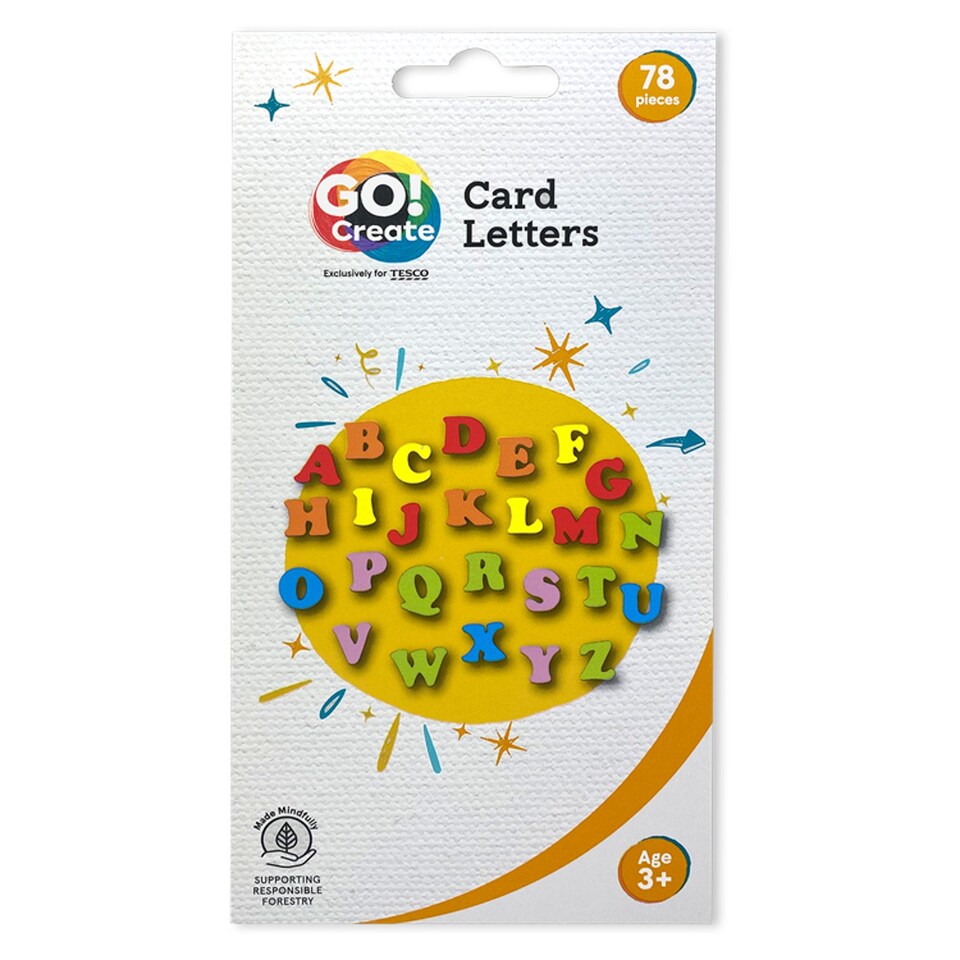 Go Create Card Letters - Tesco Groceries