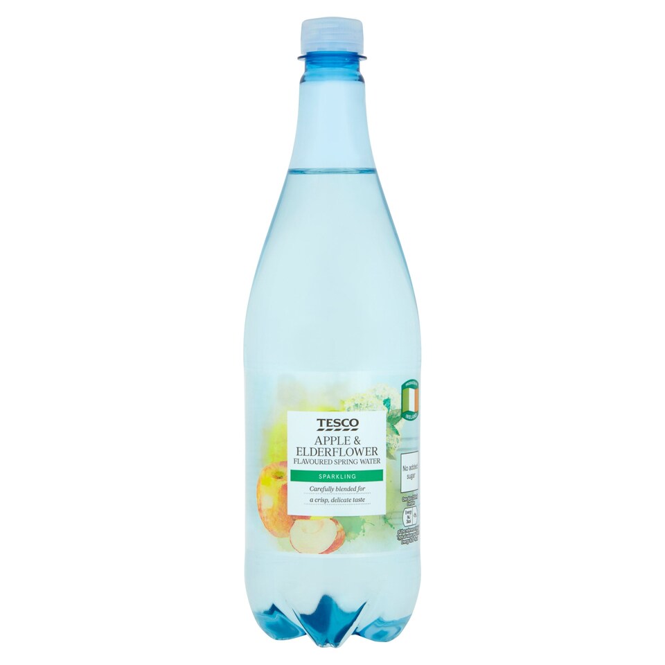 Tesco Apple And Elderflower Water Sparkling 1L - Tesco Groceries