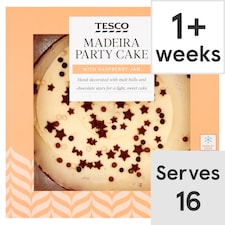 Tesco Madeira Party Cake Each - Tesco Groceries