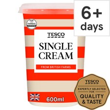 Tesco Fresh Single Cream 600Ml - Tesco Groceries