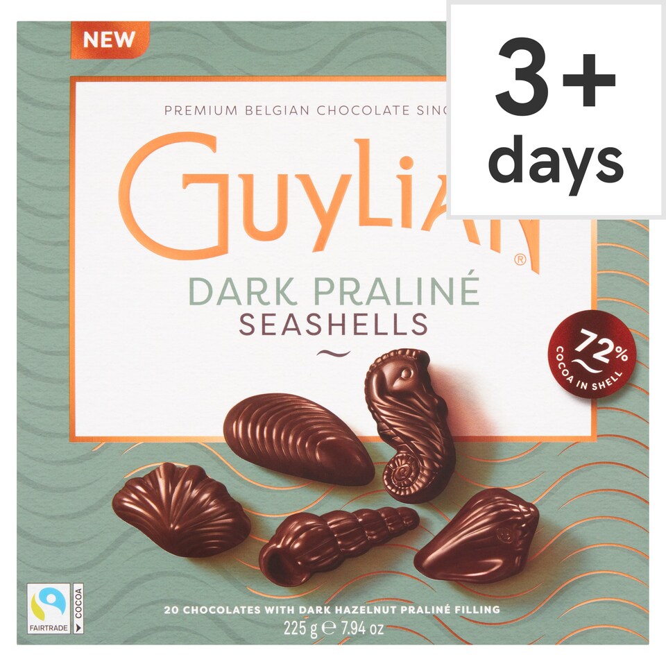 Guylian Chocolate Seashells Dark Praline 225G - Tesco Groceries