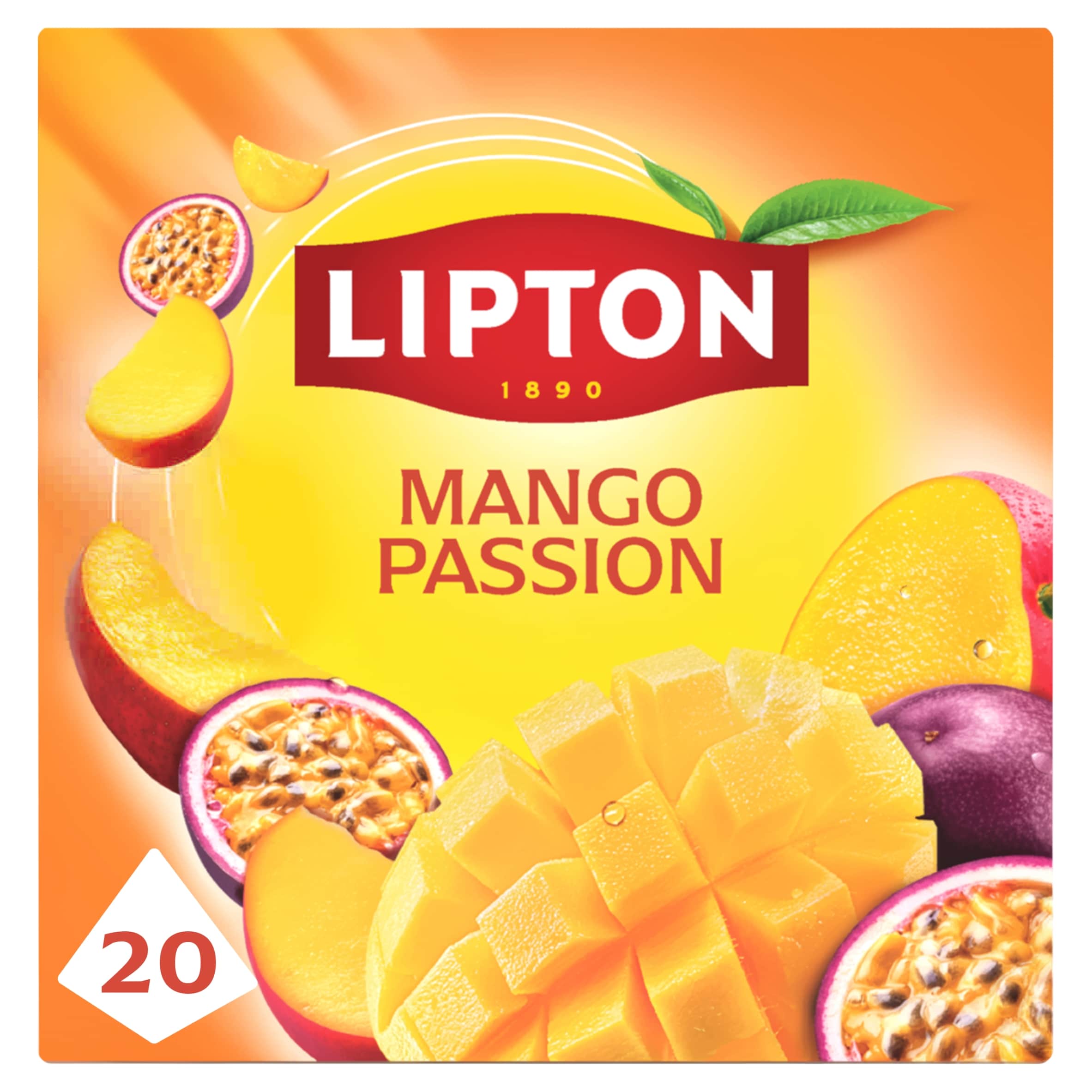 Lipton Mango Passion 20 Tea Bags 36g - Tesco Groceries