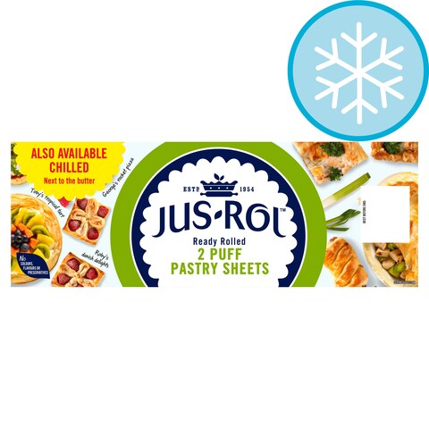 Jus-Rol Ready Rolled Puff Pastry Sheets 2 Pack 640g - Tesco Groceries