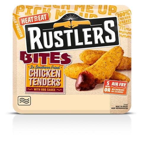 Rustlers Bites 3 Southern Fried Chicken Tenders 94g - Tesco Groceries