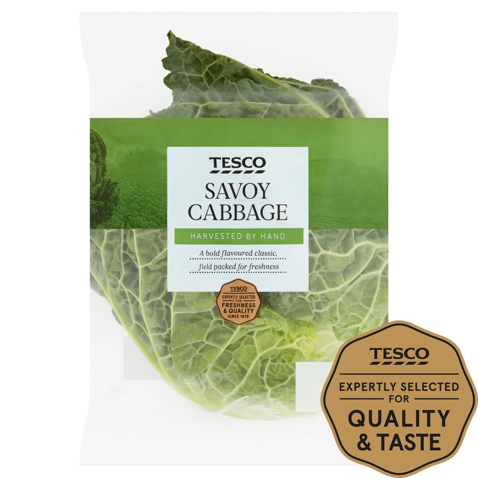 Tesco Savoy Cabbage Each - Tesco Groceries