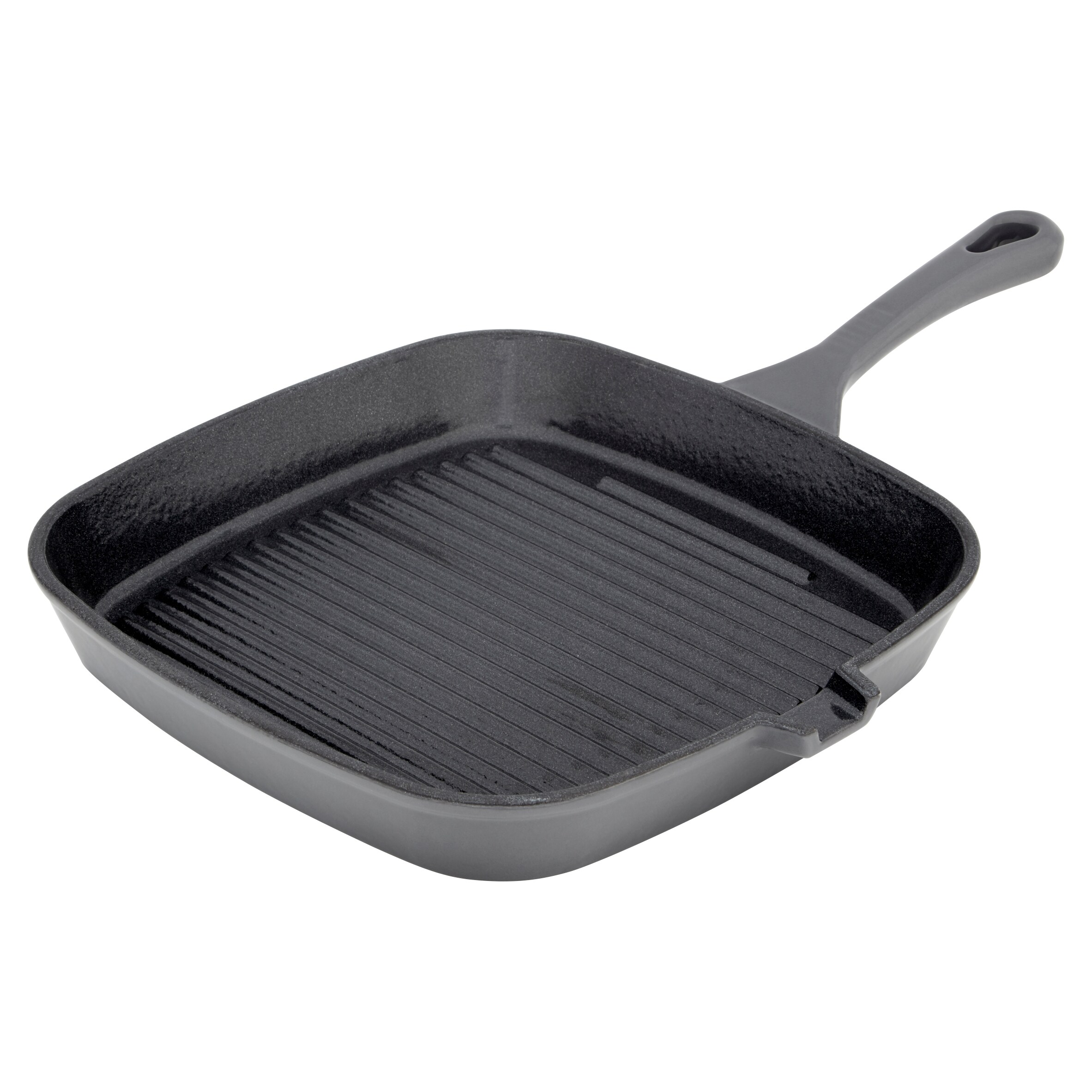 Go Cook Cast Iron Grill Pan Grey - Tesco Groceries