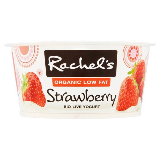 RACHELS Organic LUSCIOUS LOW FAT STRAWBERRY 150G - Tesco Groceries