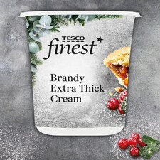 Tesco Finest Extra Thick Brandy Cream 250Ml - Tesco Groceries