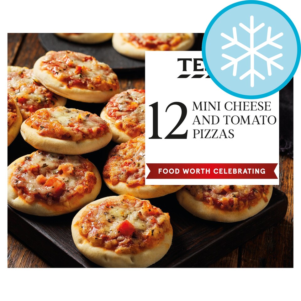 Tesco 12 Mini Cheese & Tomato Pizzas 360G - Tesco Groceries