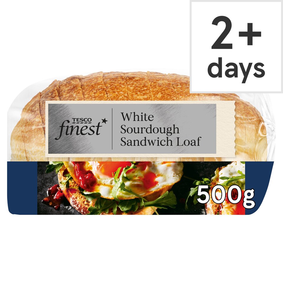 Tesco Finest White Sourdough Sandwich Loaf 500g - Tesco Groceries