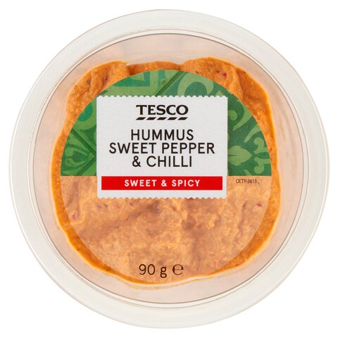 Tesco Hummus Sweet Pepper & Chilli 90 g - Tesco Groceries