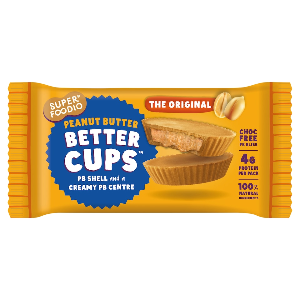 Superfoodio The Original Peanut Butter Better Cups 2 Pack 30g - Tesco ...