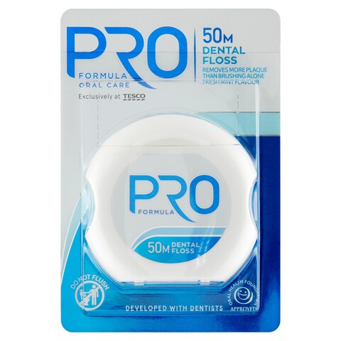 Tesco Pro Formula Dental Floss 50 m - Tesco Groceries
