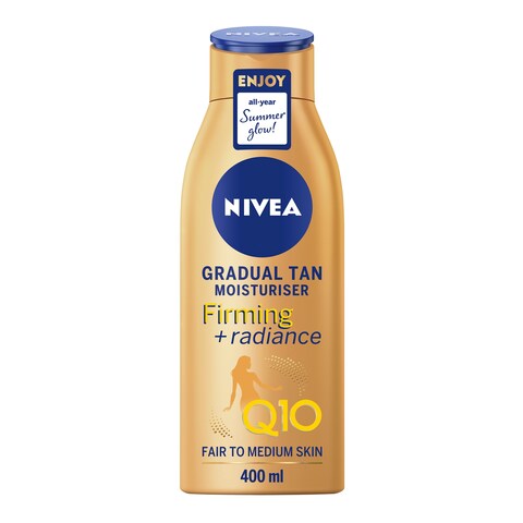 NIVEA Q10 Gradual Tan Firming Body Lotion Fair To Medium Skin 400ml ...