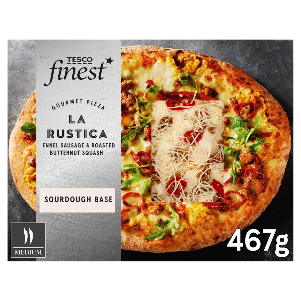 Tesco Finest La Rustica Sausage Butternut Squash Pizza 467G - Tesco ...
