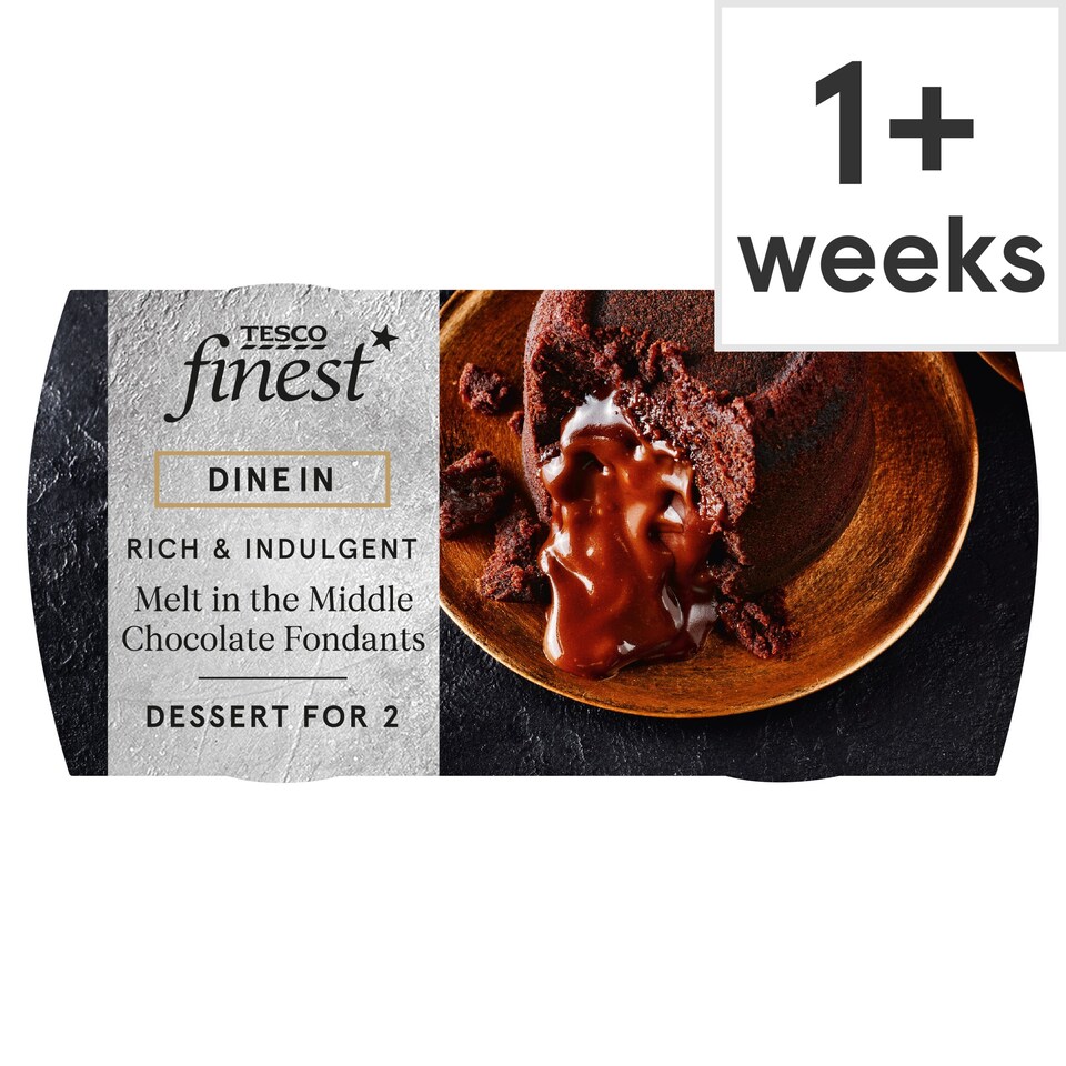 Tesco Finest Dine In Melt in The Middle Chocolate Fondants 310g - Tesco ...